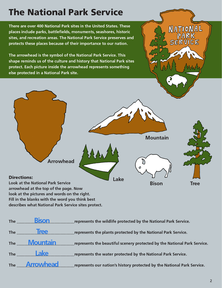 Answer Keys-Activity Pages - Glacier National Park (U.S. National Park ...