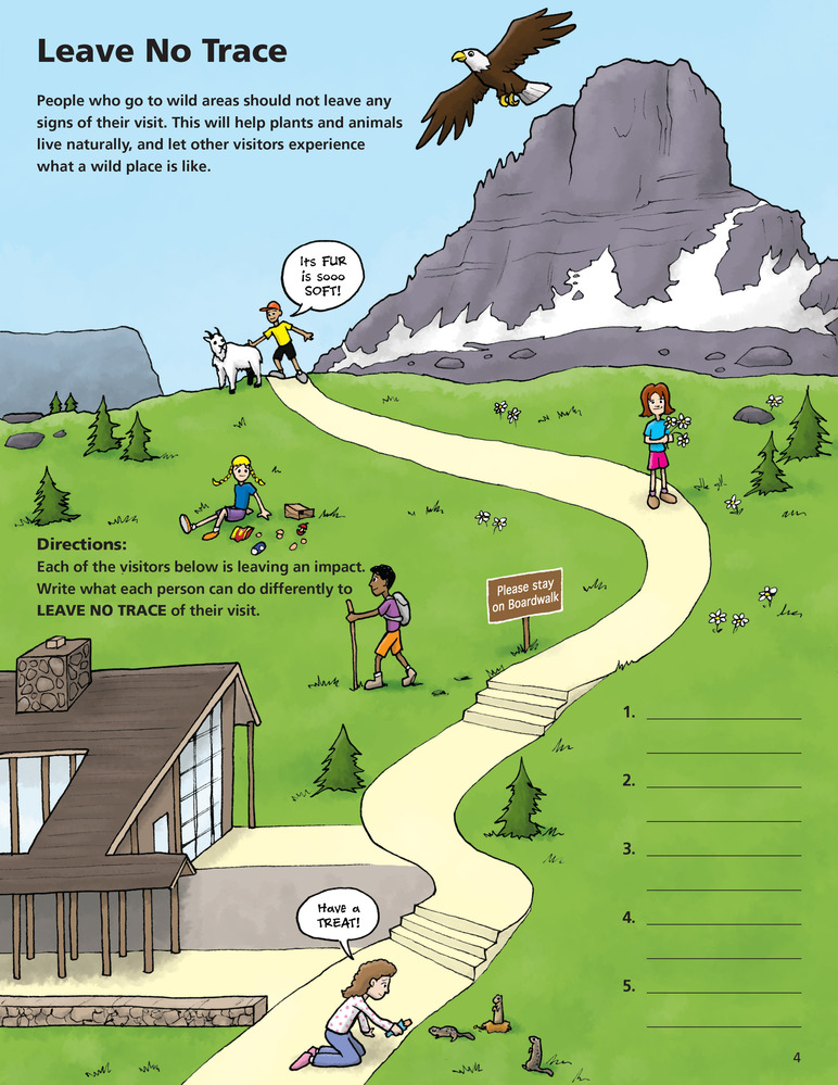 Activity and Coloring Pages - Glacier National Park (U.S. National Park ...