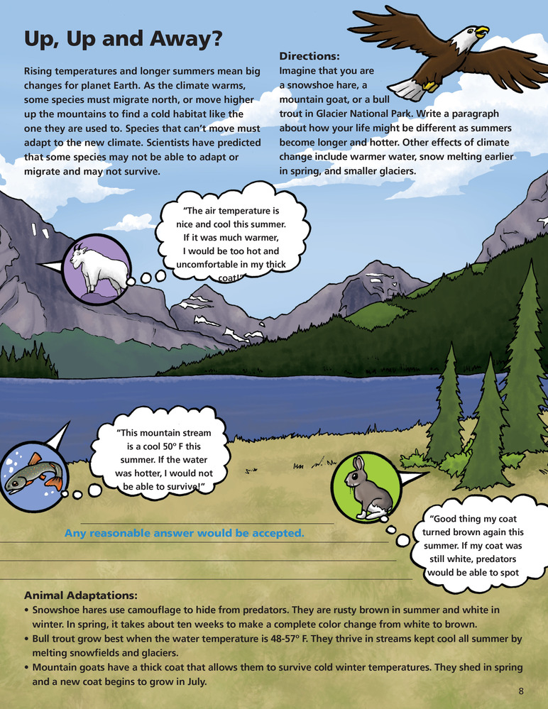 Answer Keys-Activity Pages - Glacier National Park (U.S. National Park ...
