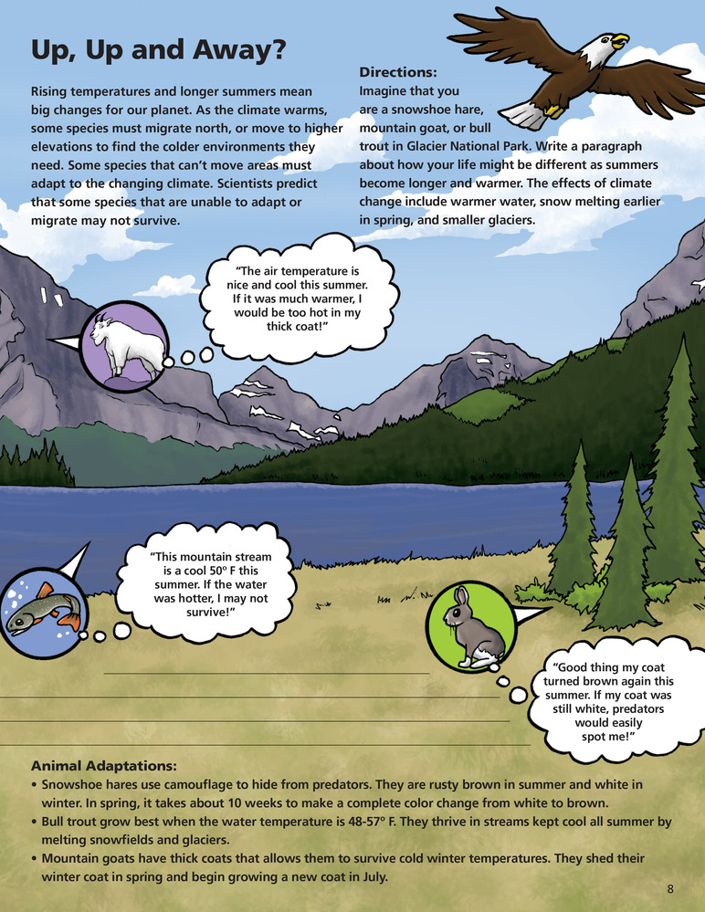 Activity and Coloring Pages - Glacier National Park (U.S. National Park ...